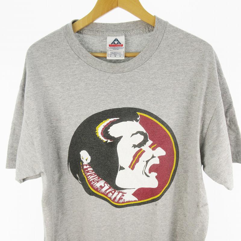 USA製 ALSTYLE APPAREL and ACTIVEWEAR Tシャツ 半袖 フロリダステイト グレー L 90’S 00’S ...