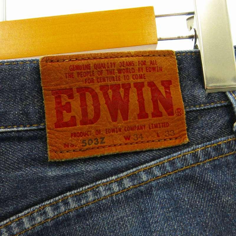 EDWIN エドウィン 503Z デニム ジーンズ ET5816 ジッパーフライ インディゴブルー 34×33 1214 ECO メンズ : ブランド古着販売のベクトル - 通販 ...