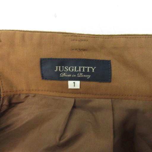 ジャスグリッティー JUSGLITTY フェイクスエード ベルテッド スカート 茶 ブラウン 1 約S YHS5 : ブランド古着販売のベクトル - 通販 - Yahoo!ショッピング