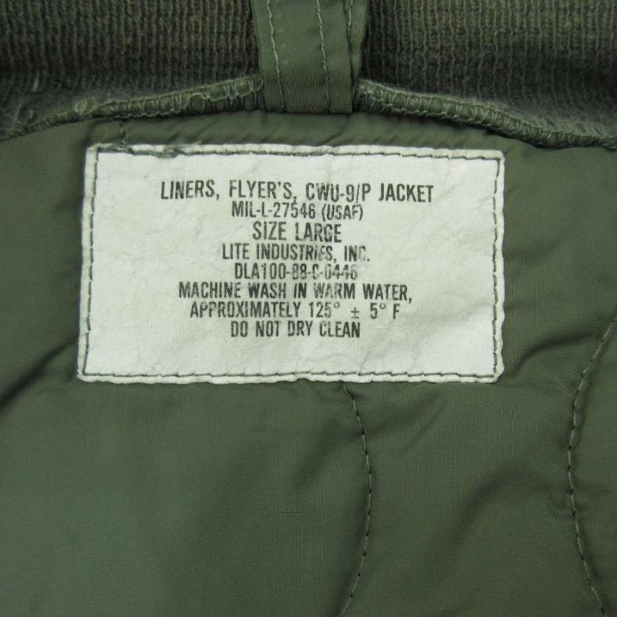 ヴィンテージ VINTAGE 80s USAF CWU-9P ミリタリー キルティング ライナージャケット 米軍実物 L : ブランド古着販売 ...