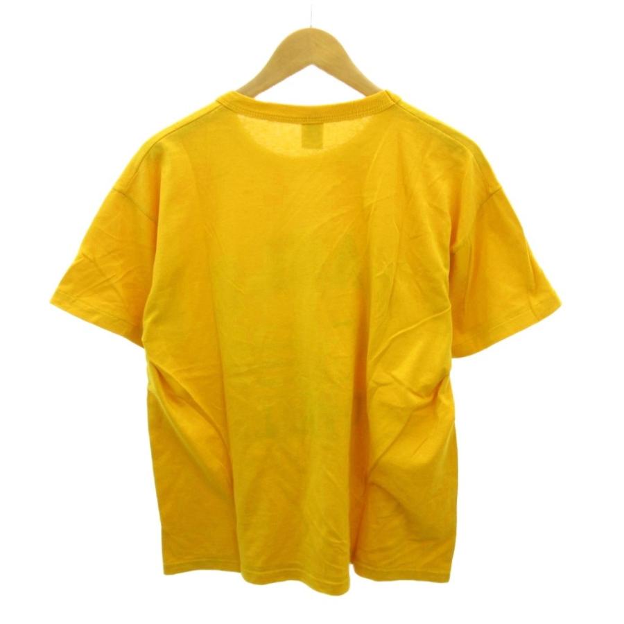 ラッセル RUSSELL ヴィンテージ 90s EAGLE Tシャツ ロゴ プリント シングルステッチ 半袖 L 黄 イエロー 0113 ...