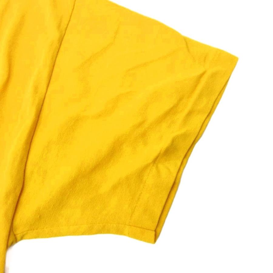 ラッセル RUSSELL ヴィンテージ 90s EAGLE Tシャツ ロゴ プリント シングルステッチ 半袖 L 黄 イエロー 0113 ...