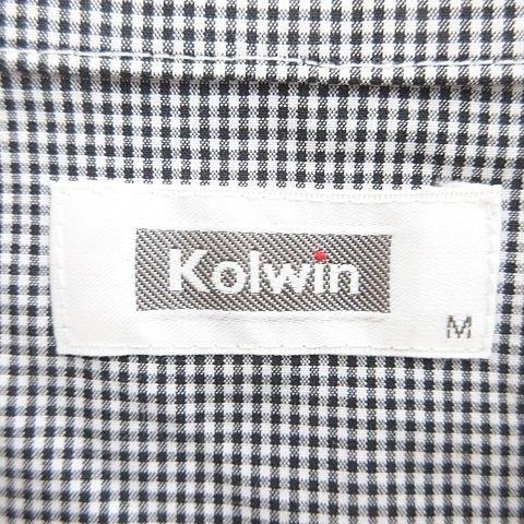 コルウィン Kolwin ワンピース 半袖 ひざ丈 チェック 綿 黒 白 ブラック ホワイト M レディース : 135-202308310305 : ブランド古着販売のベクトル - 通販 ...