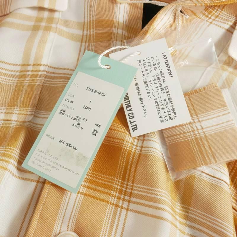 ベッドフォード BED J.W. FORD 21SS Inner vest open collar blouse