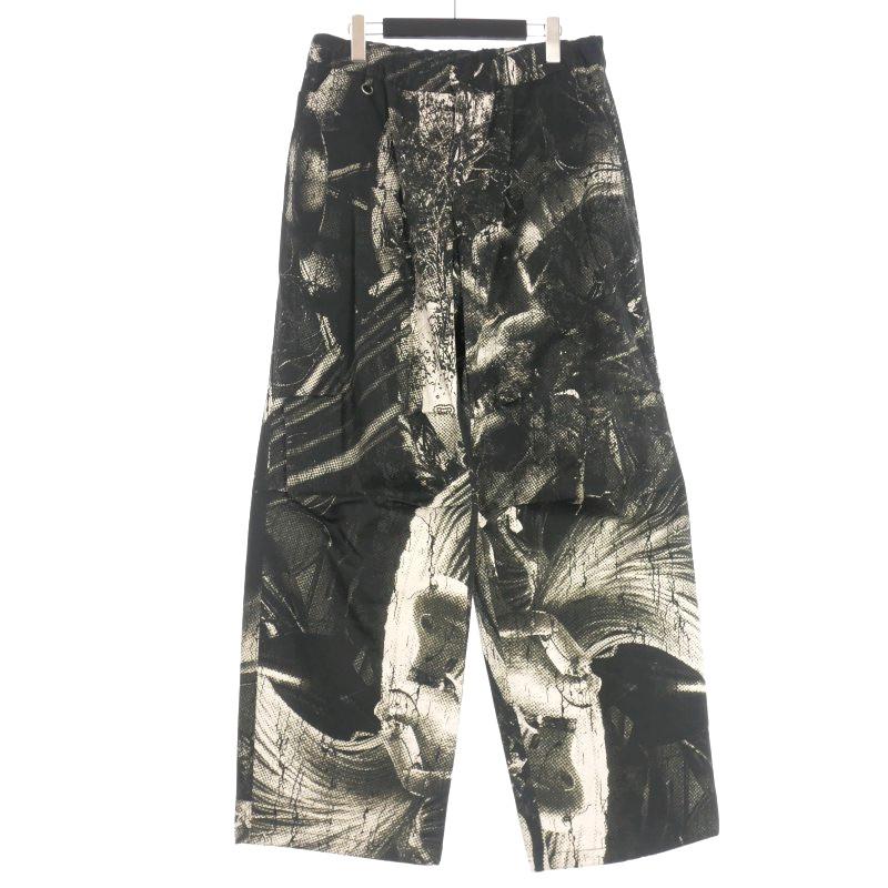 未使用品 フ44 LABEL GROUP × ANYMA ETERNITY DRAWSTRING PANTS 総柄 ドローストリングパンツ ...