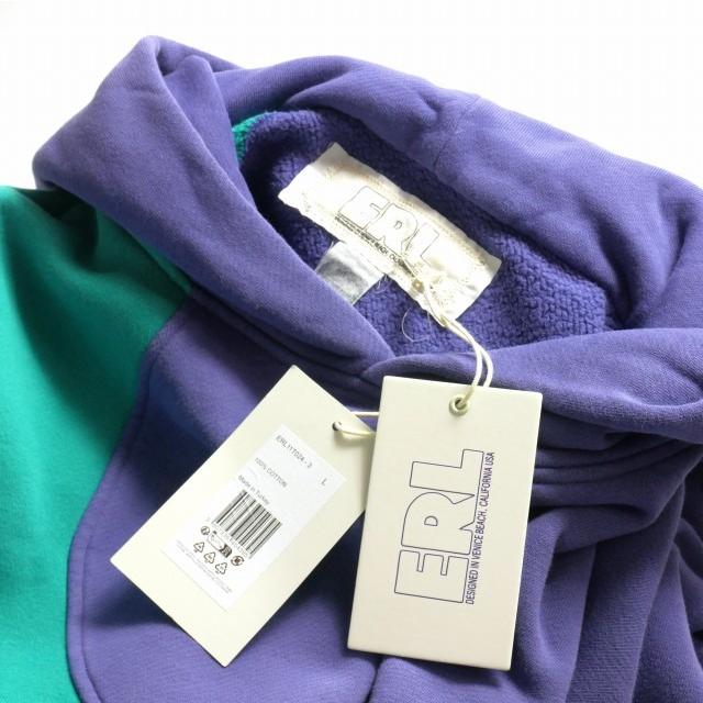 未使用品 イーアールエル ERL Wave Hoodie プルオーバーフーディー