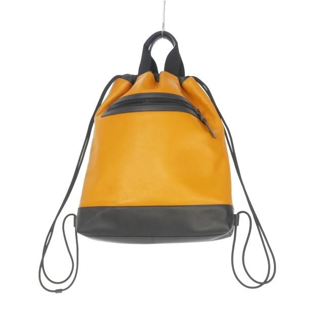 COACH（コーチ） テイレン ドローストリングバッグ リュック ディパック 鞄 イエロー/ブラック F72942 メンズ : ブランド古着 ...