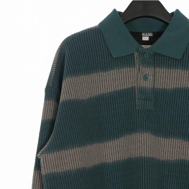 ナパバイマーティンローズ NAPA by Martine Rose Lion Long Sleeve Polo Shirt ボーダー ...