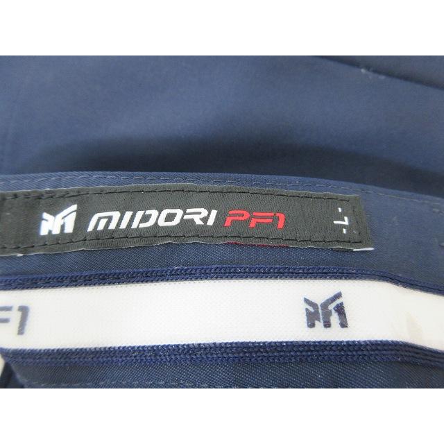 未使用品 MIDORI PF1 ミドリ安全 ゴルフ パンツ スラックス ロング ストレート 刺? 無地 ネイビー サイズL QQQ メンズ : ブランド古着販売のベクトル - 通販 ...