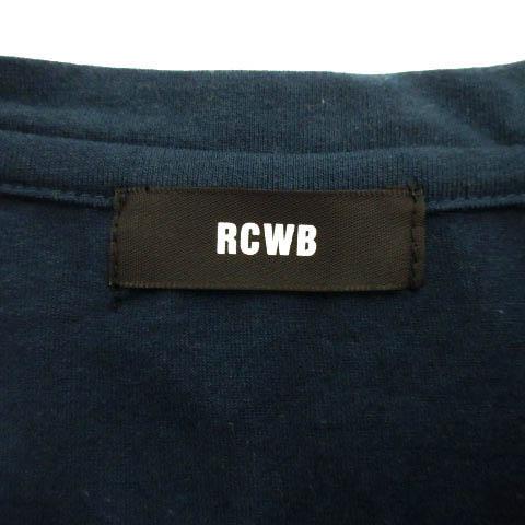 ロデオクラウンズワイドボウル RODEO CROWNS WIDE BOWL RCWB Tシャツ 半袖 ロゴプリント コットン ネイビー系 ネイビーブルー 白 M : ブランド古着販売のベクトル ...