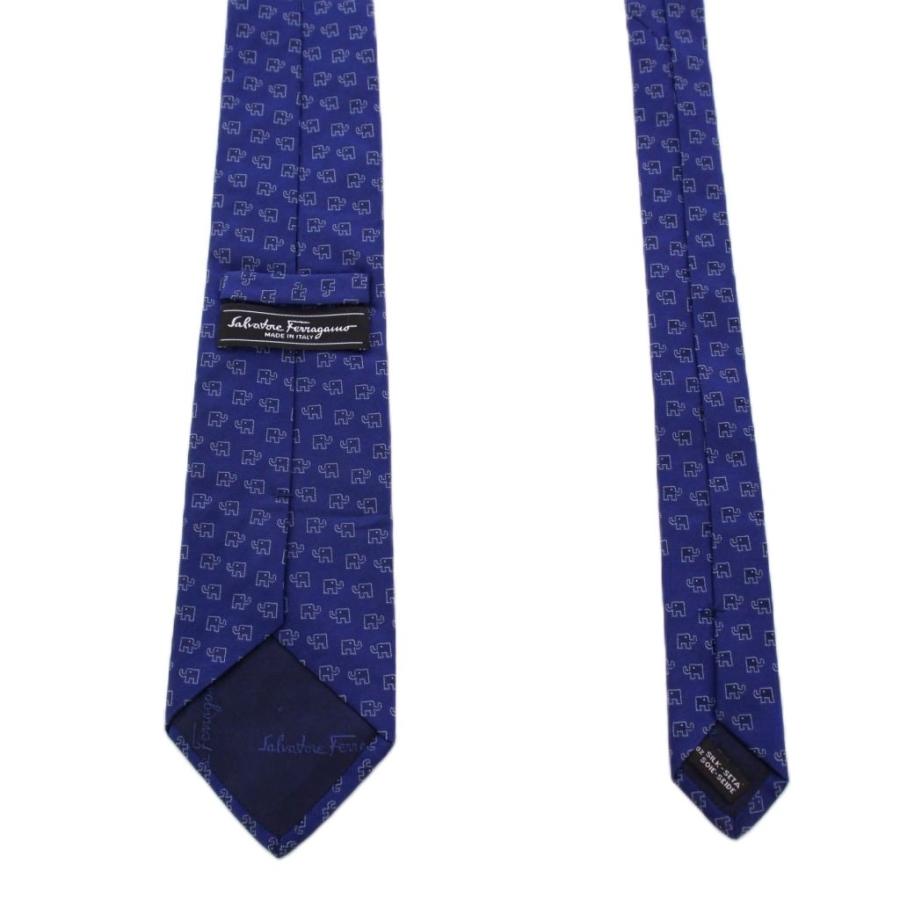 【中古】サルヴァトーレフェラガモ Salvatore Ferragamo ネクタイ 総柄 シルク イタリア製 グリーン /BM ■BM メンズ FERRAGAMO（フェラガモ） サルヴァトーレフェラガモ Salvatore