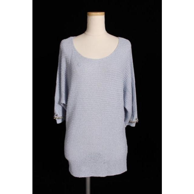 Apuweiser-riche アプワイザーリッシェ ラメ ビジュー ドルマン ニット /☆t0413 レディース : ブランド古着販売のベクトル - 通販 - Yahoo!ショッピング