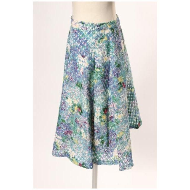 トッカ TOCCA 16SS スカート ひざ丈 フレア メッシュ 花柄 0 青 ブルー /mm0504 レディース :164-401903036748:ブランド古着販売のベクトル - 通販 ...