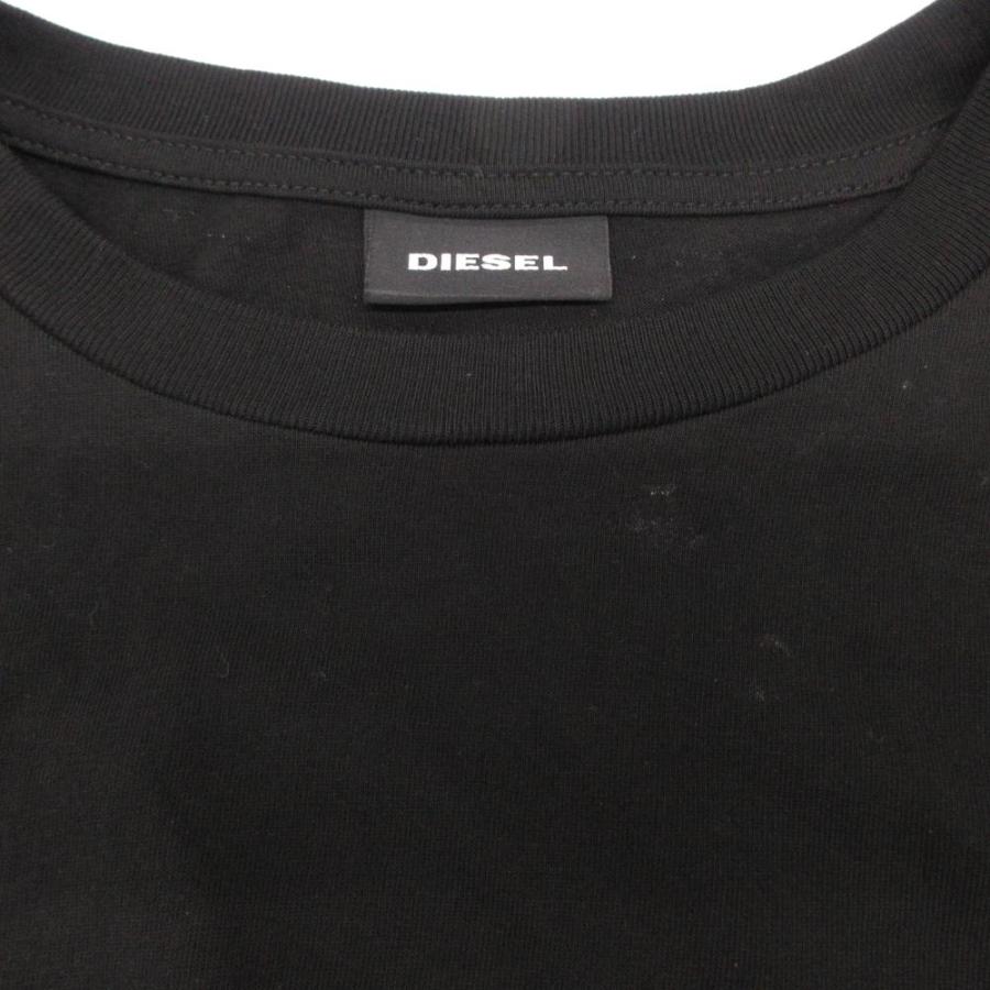 DIESEL（ディーゼル） DIESEL Tシャツ カットソー M 黒 ブラック バックプリント ラウンドネック 半袖 /SD ECG005 ...