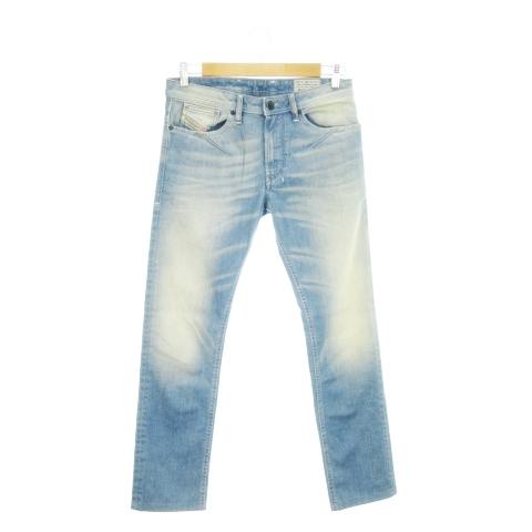 DIESEL（ディーゼル） DIESEL SHIONER デニムパンツ ジーンズ スキニー ウォッシュ加工 ブリーチ W28 青 ブルー ...