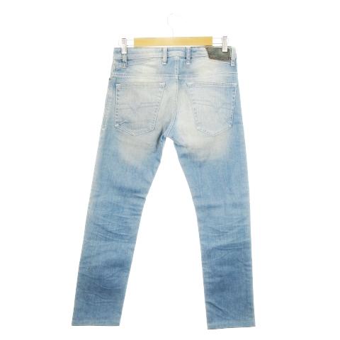 DIESEL（ディーゼル） DIESEL SHIONER デニムパンツ ジーンズ スキニー ウォッシュ加工 ブリーチ W28 青 ブルー ...