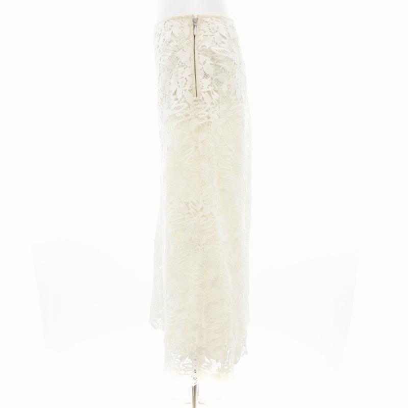 モガ MOGA 総レーススカート フレア ロング マキシ 2 白 ホワイト /GV GY35 レディース : ブランド古着販売のベクトル - 通販 - Yahoo!ショッピング
