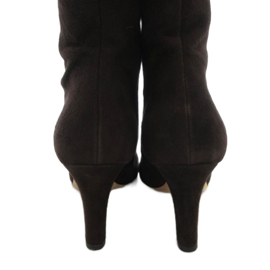 GUCCI（グッチ） ロング ブーツ スエード レザー サイドジップ