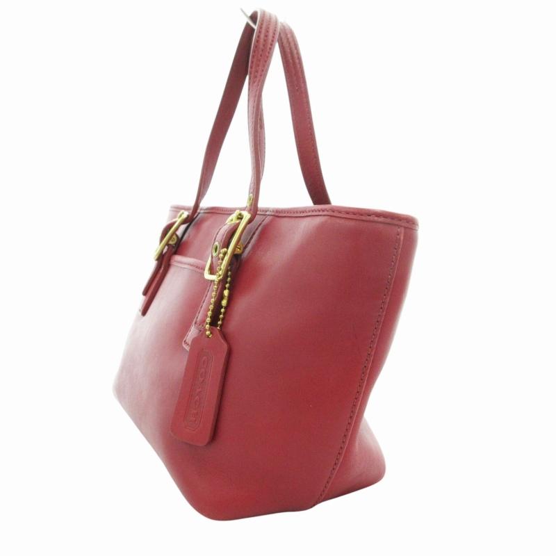 コーチ COACH 9846 ミニ トート バッグ ハンド ロゴ レザー 赤 レッド /GV GY18 レディース : 165 ...