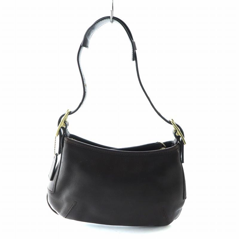 コーチ COACH オールドコーチ ヴィンテージ 9211 ワンショルダー バッグ レザー ゴールド金具 茶 ブラウン GY18 /MQ ...