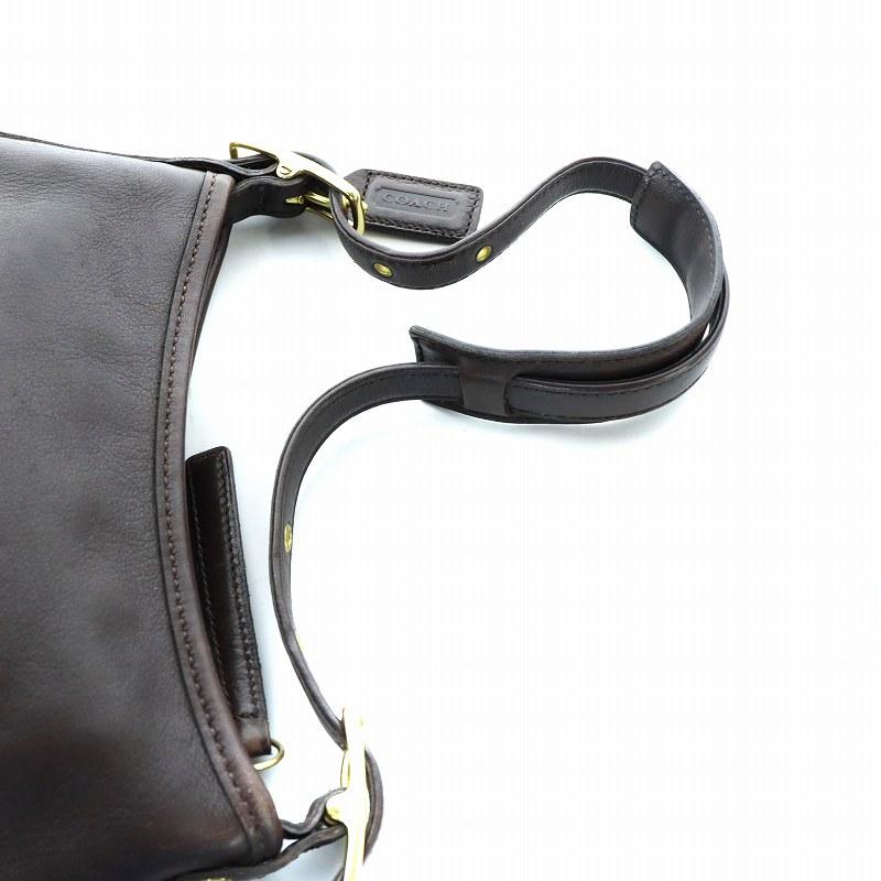 コーチ COACH オールドコーチ ヴィンテージ 9211 ワンショルダー バッグ レザー ゴールド金具 茶 ブラウン GY18 /MQ ...