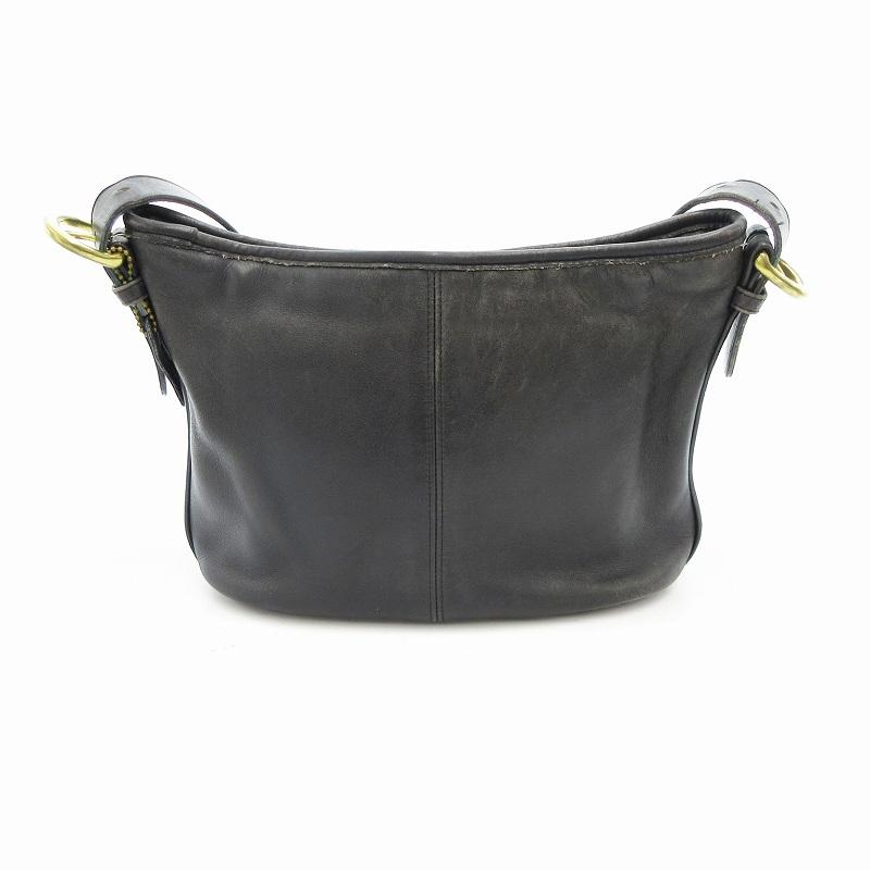 COACH コーチ オールド ヴィンテージ 4143 ショルダーバッグ レザー ブラック /UO GY11 : ブランド古着販売のベクトル ...