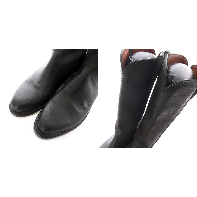ルケーシー Lucchese ロング ペコス ブーツ レザー スエード 切替