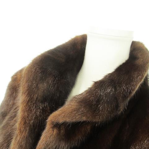 カナディア CANADIA ファーコート ミンクファー 毛皮 スタンドカラー