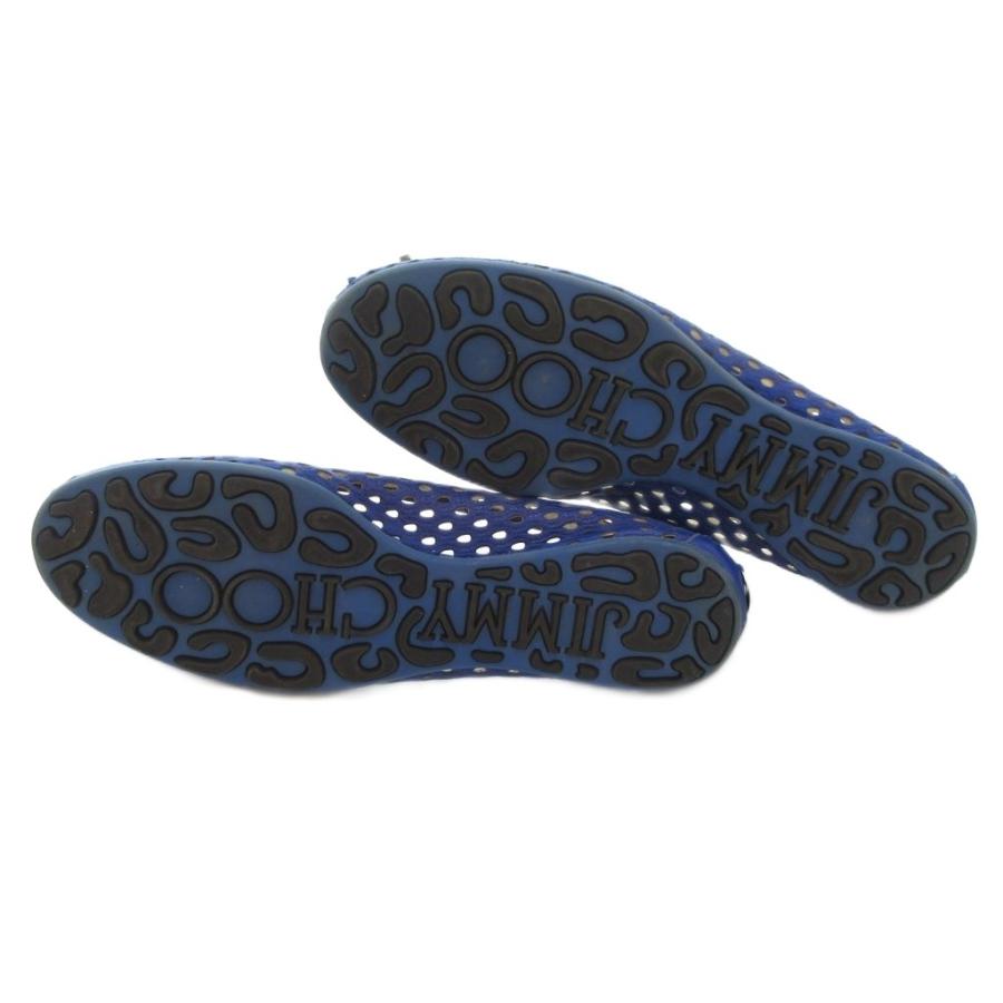 ジミーチュウ JIMMY CHOO パンプス フラットシューズ パンチング