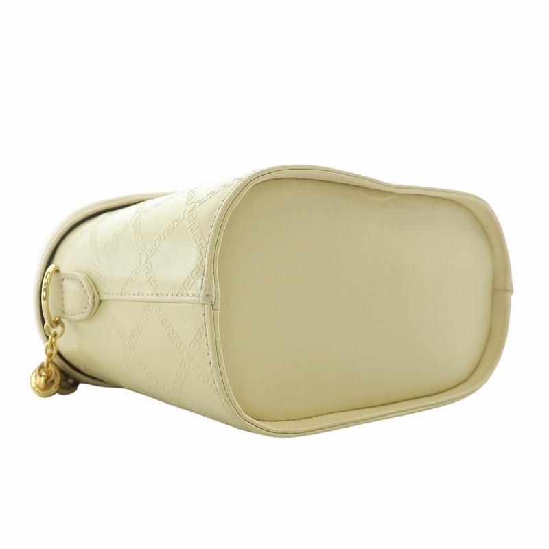 GIANNI VERSACE ハンドバッグ ショルダー 2WAY レザー フリンジ 総柄