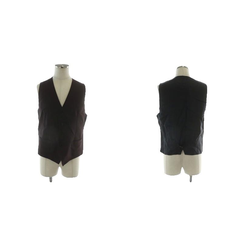 【中古】DOLCE&GABBANA スーツ セットアップ スリーピース テーラードジャケット スラックス ベスト 48 ワインレッド DOLCE&GABBANA（ドルチェ & ガッバーナ） スーツ セットアップ