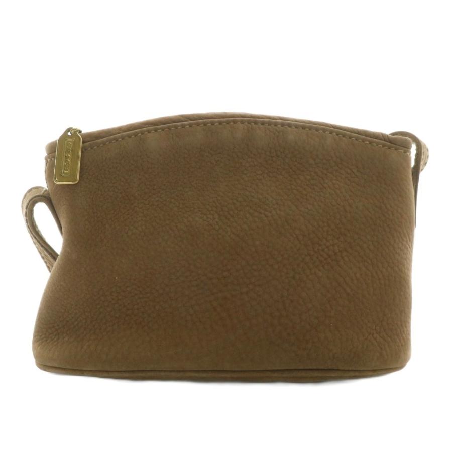 COACH（コーチ） オールドコーチ ヴィンテージ USA製 4945 ショルダー バッグ クロスボディ 斜めがけ レザー シボ革 茶 ...