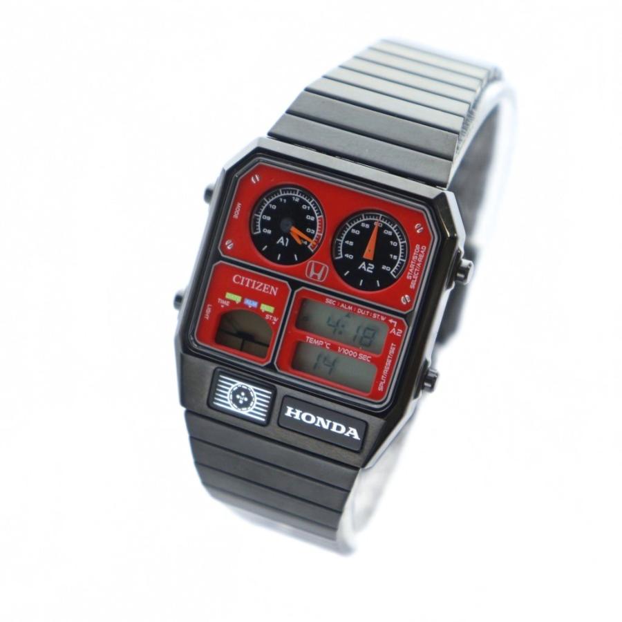 シチズン CITIZEN ホンダ HONDA コラボ ANA-DIGI TEMP アナデジ テンプ プレリュード 赤モデル 腕時計 クォーツ ...