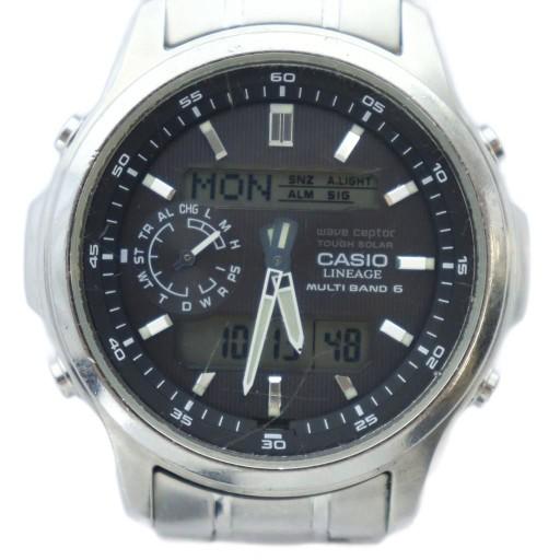 CASIO カシオ LCW-M300 腕時計 ウォッチ ソーラー カレンダー付き デイト ロゴ シルバーカラー 銀色 /MQ GY11 メンズ ...