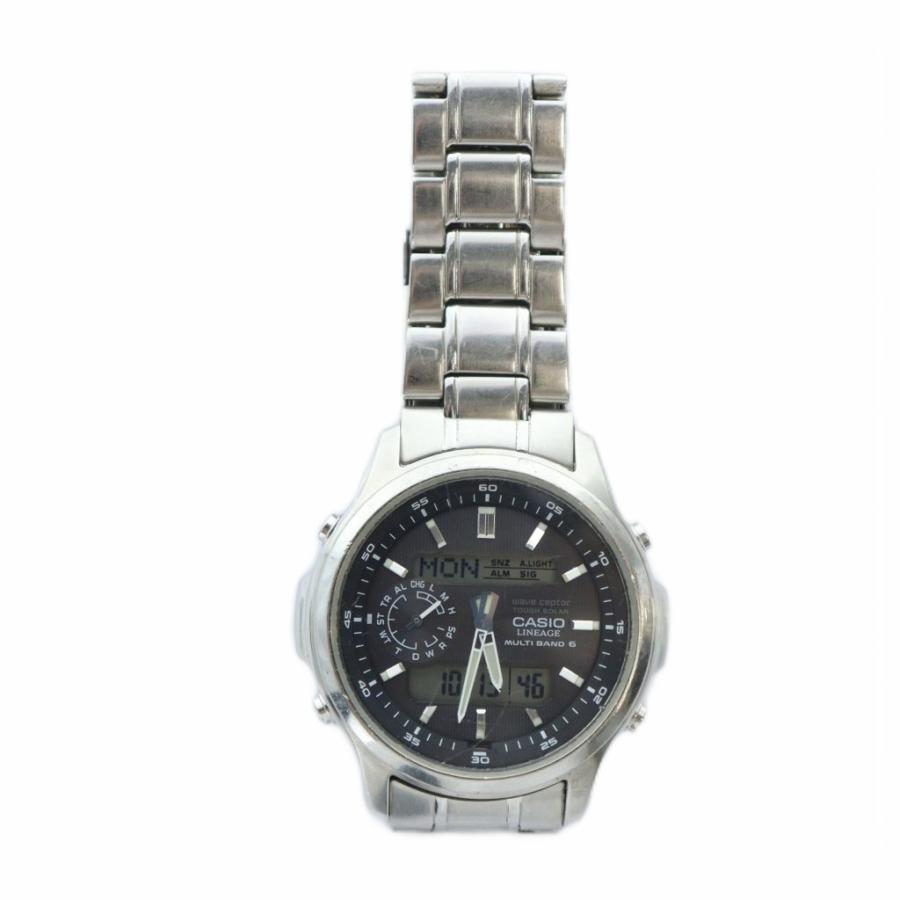 CASIO カシオ LCW-M300 腕時計 ウォッチ ソーラー カレンダー付き デイト ロゴ シルバーカラー 銀色 /MQ GY11 メンズ ...