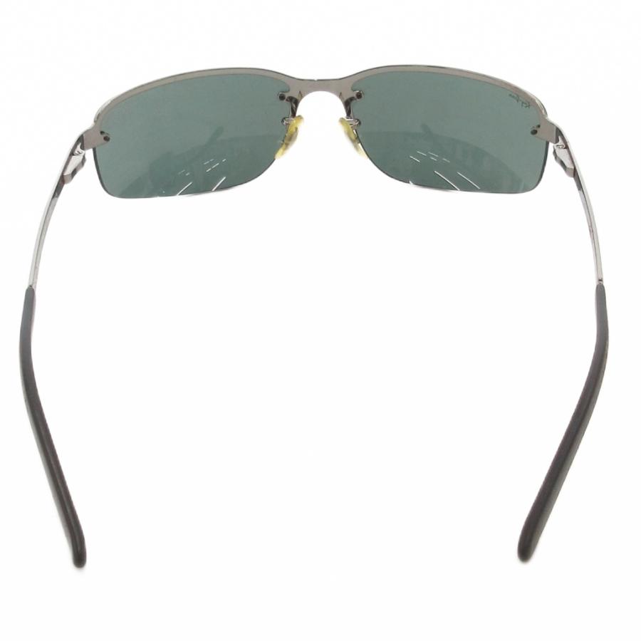 【中古】レイバン RAY BAN サングラス 62□15 アイウェア 度無し ハーフリム シルバーカラー 黒 ブラック RB-3239 レイバン RAY BAN サングラス 62□15 アイウェア 度無し ハーフリム