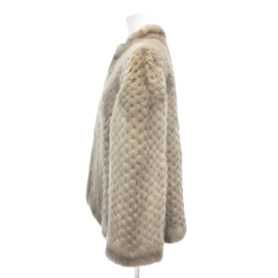 ノーブランド サファイアミンクファー コート 9 毛皮 ミドル ハーフ丈