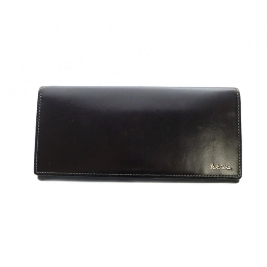 Paul Smith ポールスミス PAUL SMITH PSC775 長財布 ウォレット レザー ロゴ 黒 ブラック GY18 /MQ ...