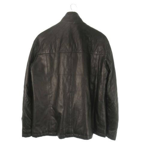 ヒューゴボス HUGO BOSS ラムレザージャケット ブルゾン ジップアップ
