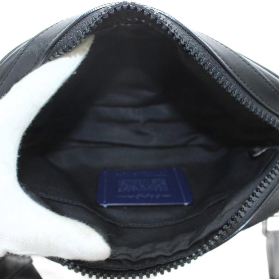 【中古】コーチ COACH ショルダーバッグ PVC レザー シグネチャー 総柄 ロゴ 黒 ブラック 紺 ネイビー F83265 COACH（コーチ） ショルダーバッグ PVC レザー シグネチャー 総柄 ロゴ