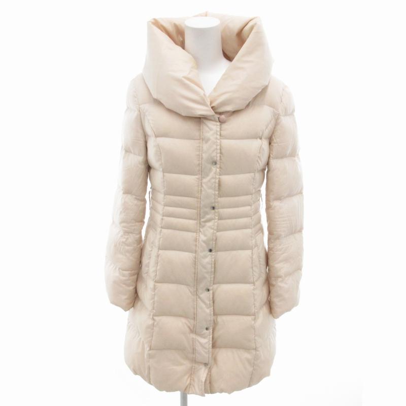 エニィスィス エニシス anySiS ダウンコート ビッグカラー ジップアップ ミドル丈 2 アイボリー /HO 0418 レディース : ブランド古着販売のベクトル - 通販 - Yahoo ...