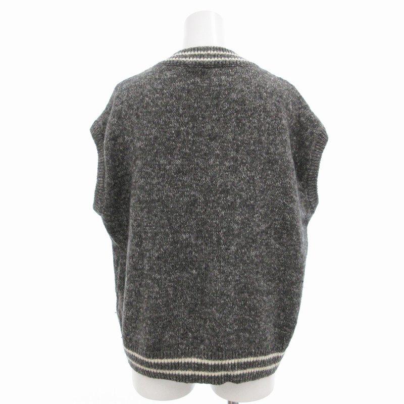 コーエン coen ケーブルベスト ニット Vネック F グレー 7635-605-9051 /AE レディース : ブランド古着販売のベクトル - 通販 - Yahoo!ショッピング