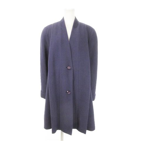 レマロン remalon ノーカラーコート ショールレイヤードデザイン ウール 大きいサイズ RL-F15 3L 紫 パープル /AH16 GY99 : ブランド古着販売のベクトル - 通販 ...