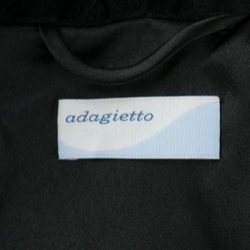 アダージェット adagietto ファーコート ハーフ ミドル レザー 皮革