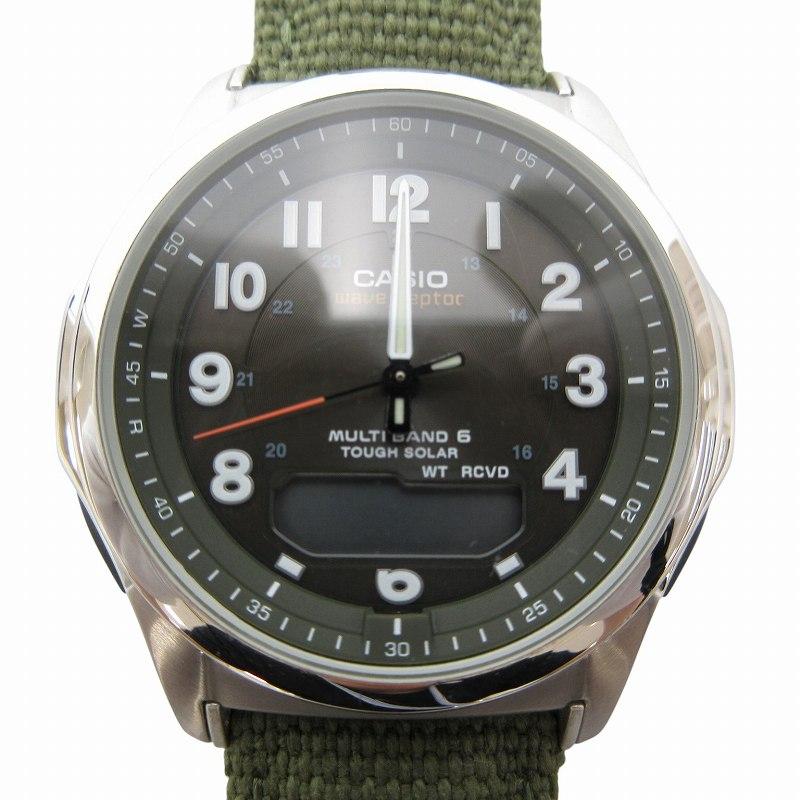 CASIO カシオ ジャンク品 ウェーブセプター ソーラーコンビネーションモデル 腕時計 ウォッチ 2針 カーキ WVA-M630B-3AJF /FF メンズ : ブランド古着販売のベクトル ...