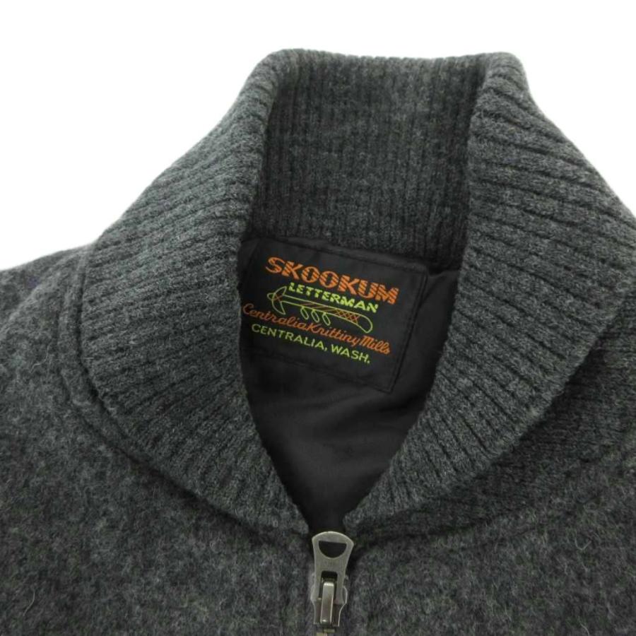 スクーカム SKOOKUM NICOLE SELECTION スタジャン 袖牛革 レザー切替