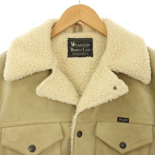 【中古】ラングラー アメリカンラグシー ランチコート ジャケット スエード アウター L ベージュ S9124 メンズ ラングラー アメリカンラグシー AMERICAN RAG CIE ランチコート WRANGE