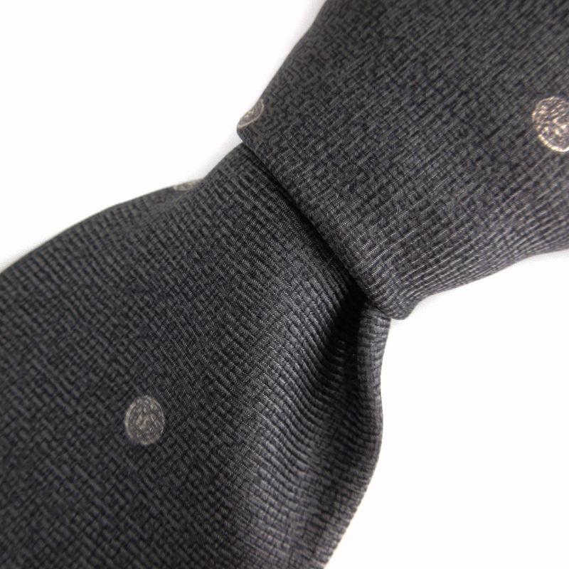 ジャンニヴェルサーチ ヴェルサーチェ GIANNI VERSACE ネクタイ ドット ロゴ デザイン プリント グレー /AI GY09 メンズ : 169-402409230091 ...