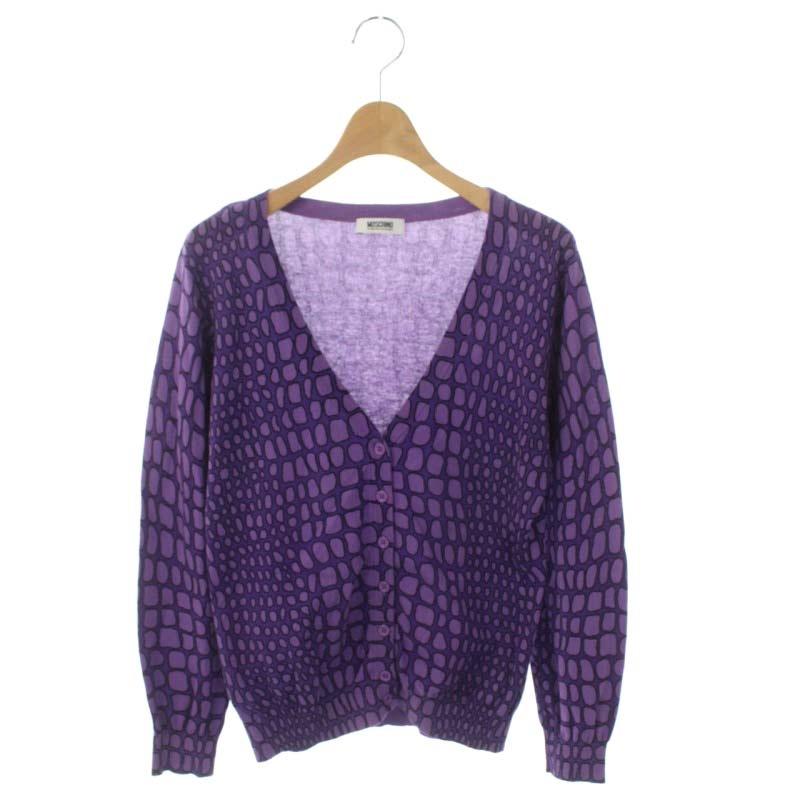 ミッソーニ MISSONI ニットカーディガン 長袖 総柄 Vネック I42 紫 パープル 黒 ブラック /DO OS レディース : ブランド古着販売のベクトル - 通販 - Yahoo ...