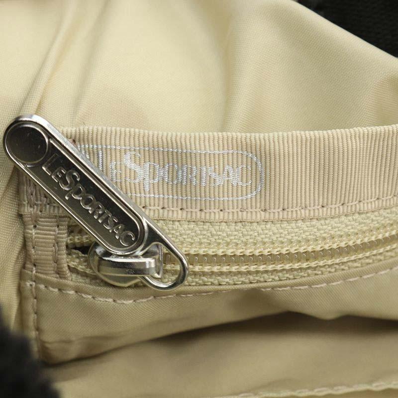 レスポートサック LesportSAC PUFFY SH GG TOTE 2WAY トートバッグ ショルダーバッグ 斜め掛け ボア 黒 ...